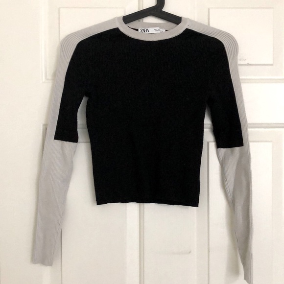 Zara | Tops | Zara Colorblock Knit Top | Poshmark